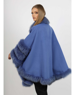 LILIAN LIGHT BLUE Cape – ROHA FURS